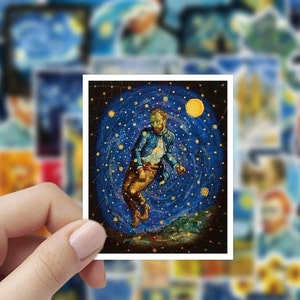50 Van Gogh Painting Sticker Van Gogh Vincent Van Gogh Themed Paintings ...
