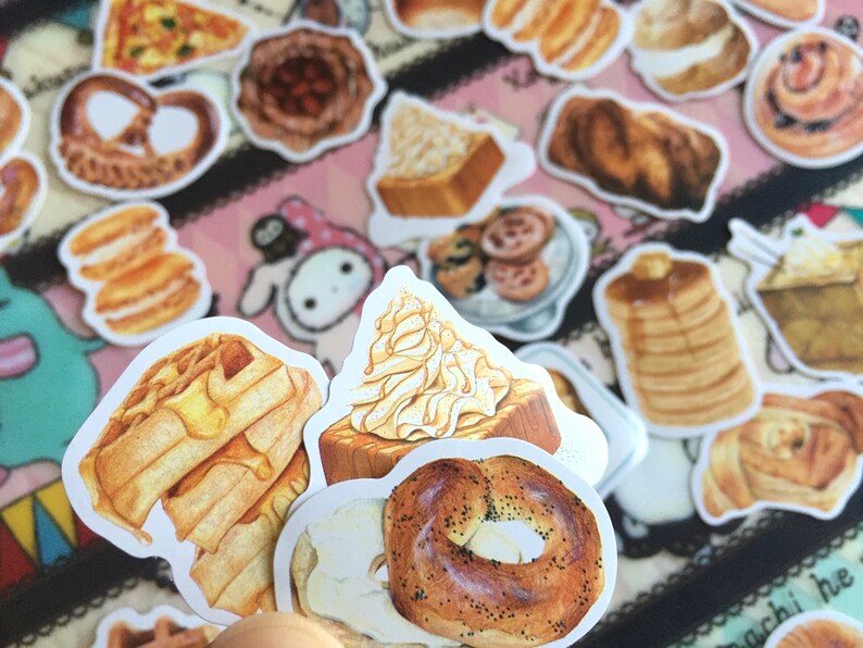 Mini Cute Bread Sticker Bakery Classic Bread Breakfast Bread | Etsy