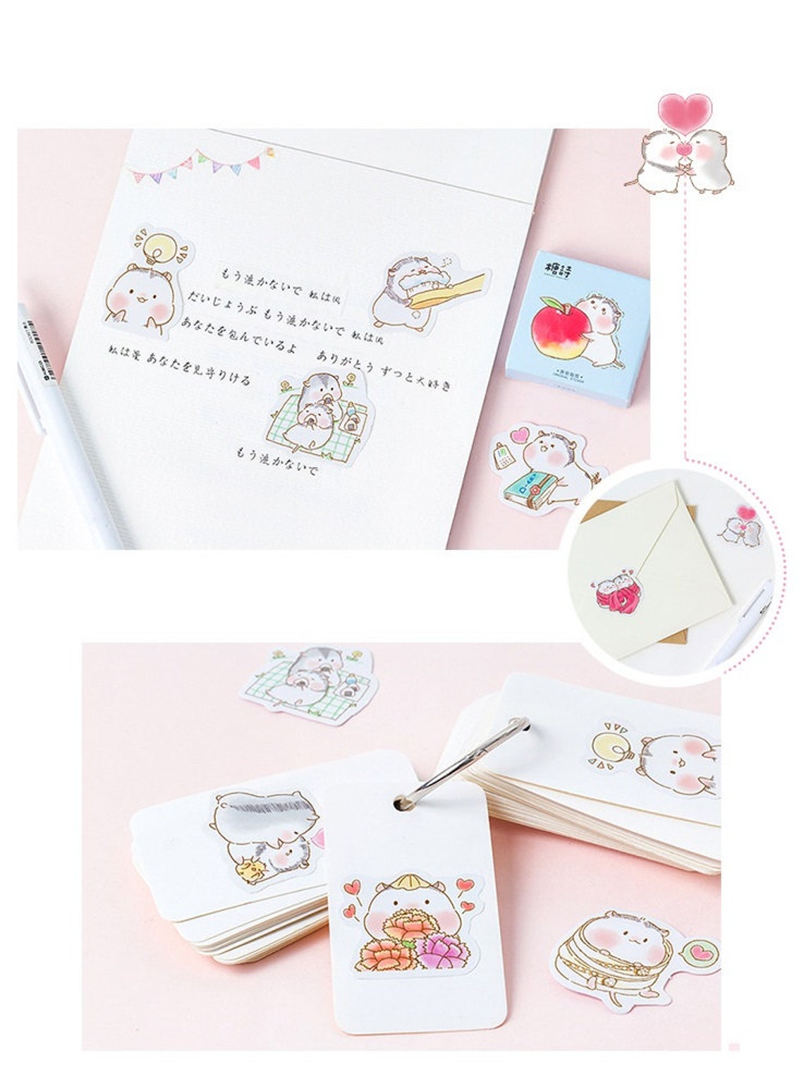 45 Hamster Sticker Cartoon Hamster Cute Hamster Flake Sticker - Etsy ...