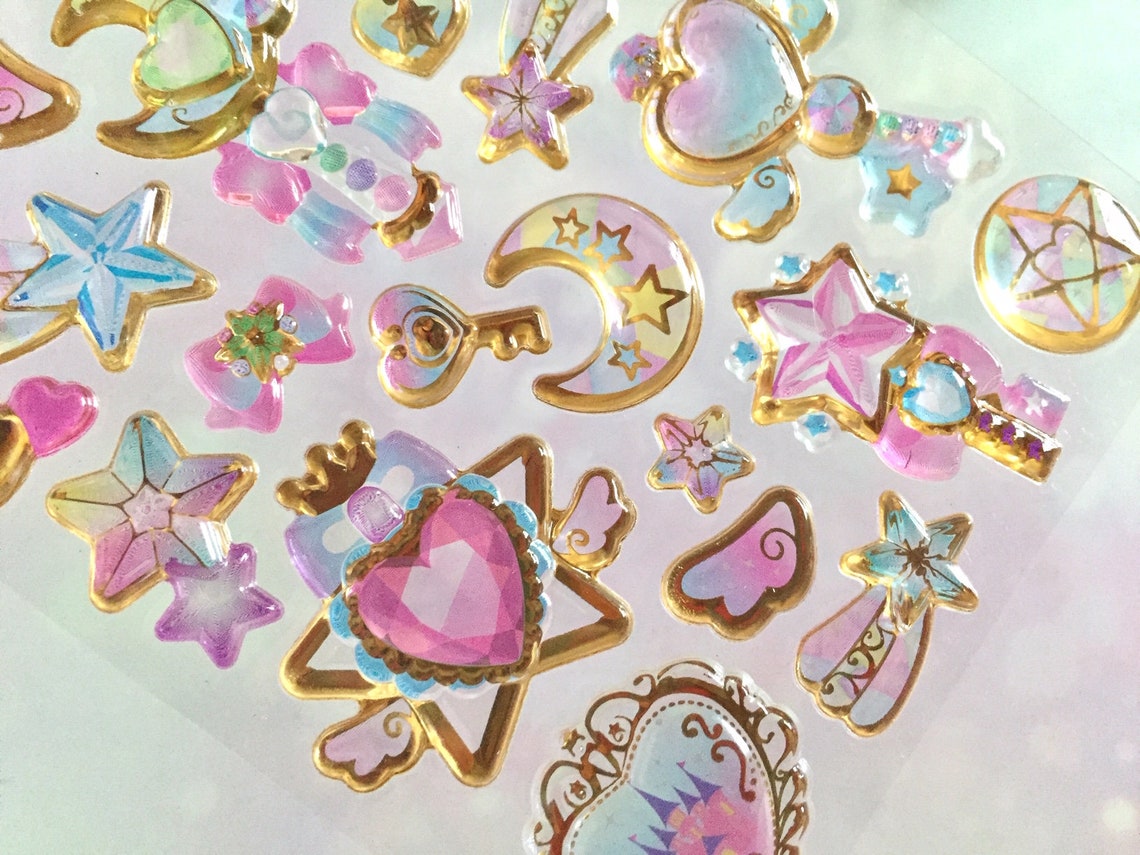 Pretty Magic Ward Sticker Super Thick Colorful Epoxy Sticker - Etsy