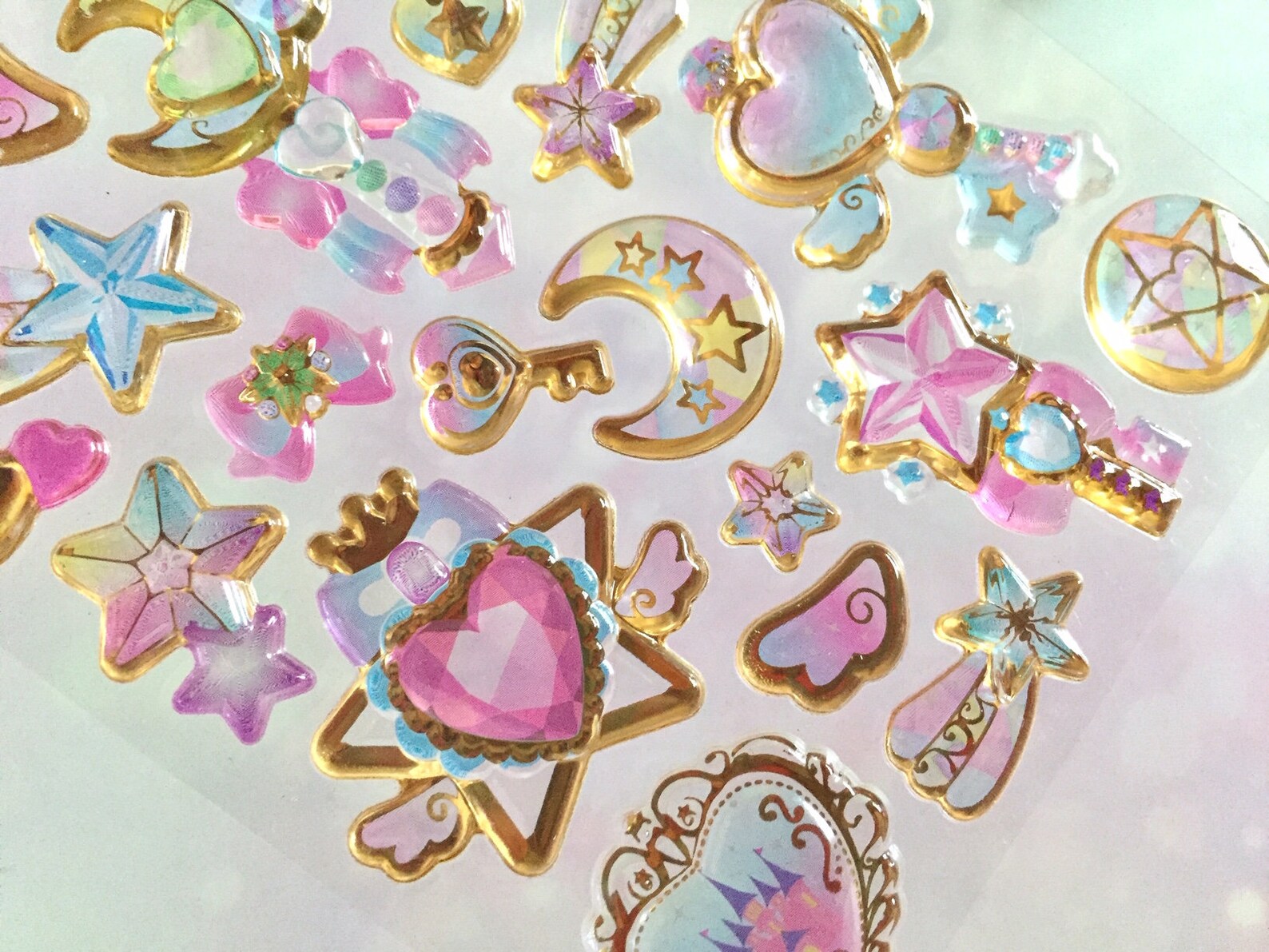 Pretty Magic Ward Sticker Super Thick Colorful Epoxy Sticker - Etsy