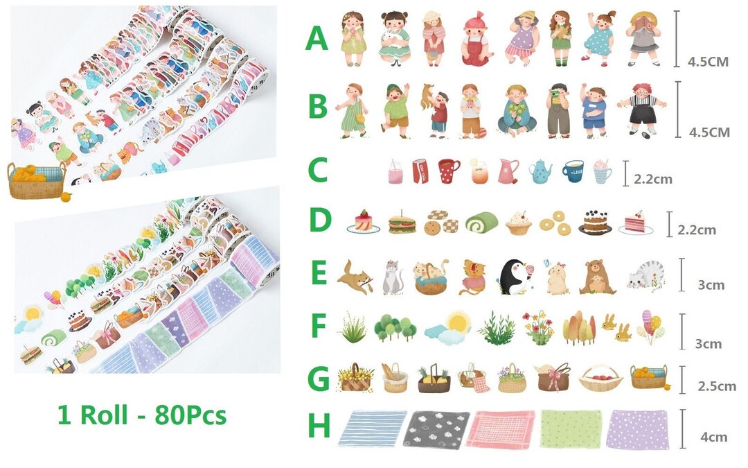We Love Picnic Stickers Forest Picnic Themed Foodie Kids Spring Outdoor ...