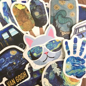 50 Van Gogh Painting Sticker Van Gogh Vincent Van Gogh Themed Paintings ...