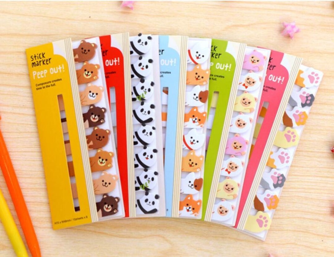 Animal Sticky Flag Pink Rabbit Bear Panda Cat Dog Cat Paw Little Lamb ...