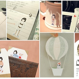 6 My Collage Life Stickers Daily Life Sticker Cool Girl Personal ...