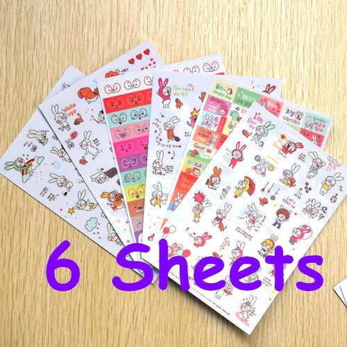 Dwarf Bunny Family Decal Rabbit Laptop Sticker / Car Sticker | Etsy