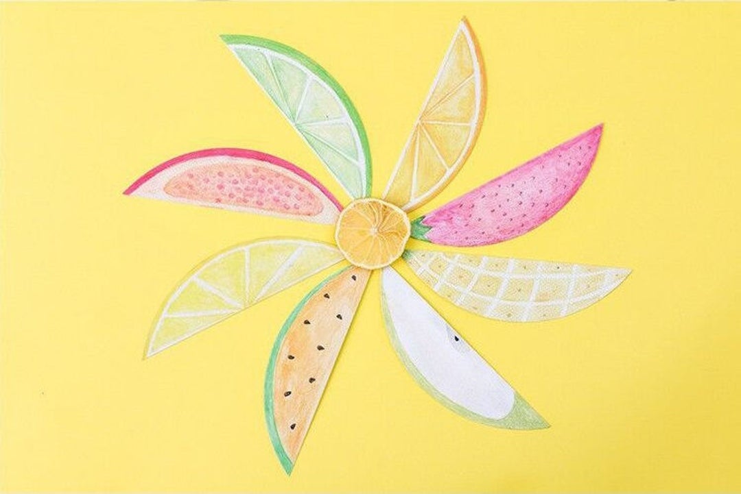 30 Slice Fresh Fruit Paper Card Embellishment Summer Fruit - Etsy