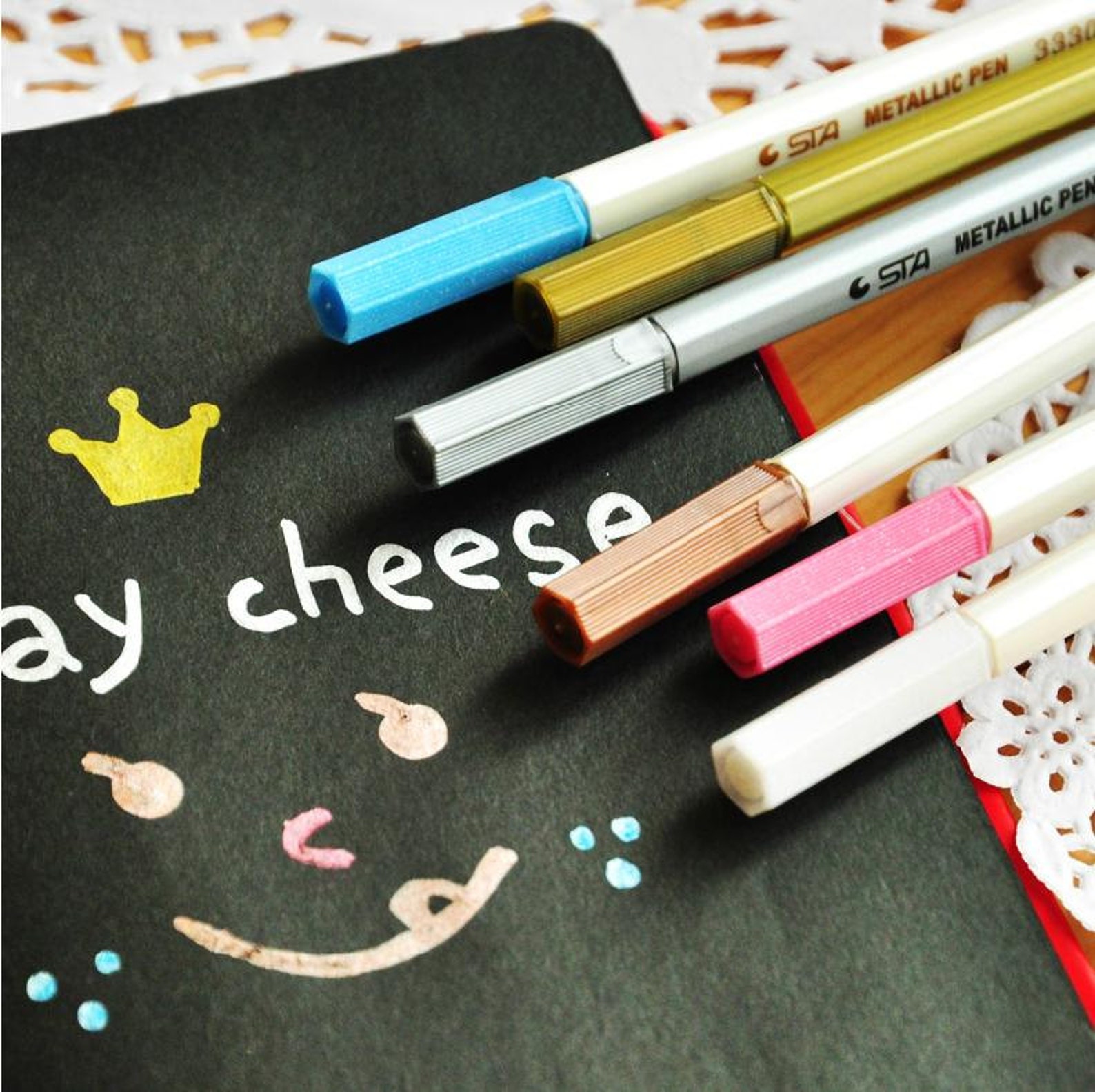 Metallic Color Pen Metallic Photo Pen Color Ink Pen Color - Etsy