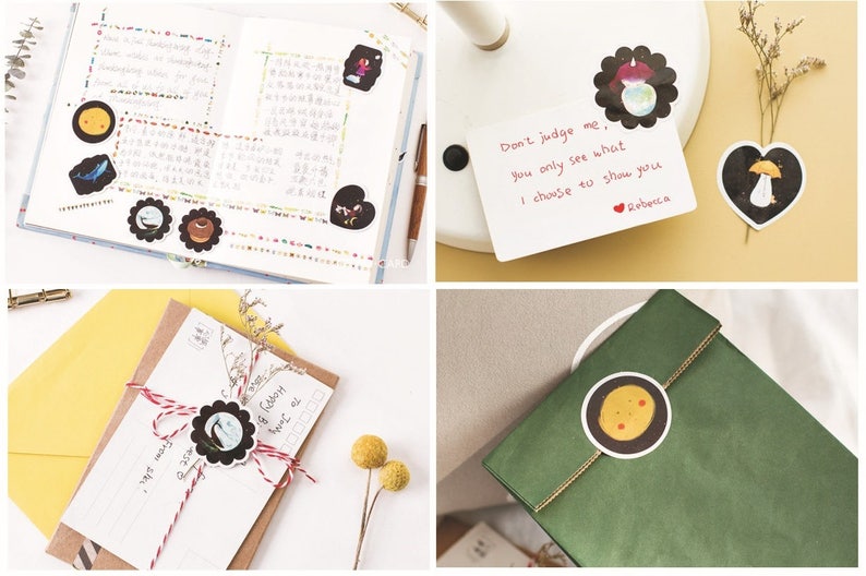 40 summer dream sticker night time fancy fairy tale fantasy | Etsy