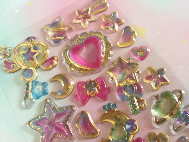 Pretty Magic Ward Sticker Super Thick Colorful Epoxy Sticker - Etsy