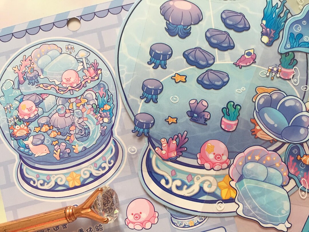 DIY 3D Sea World Sticker Build Your Own Water Globes Scene Ooak ...