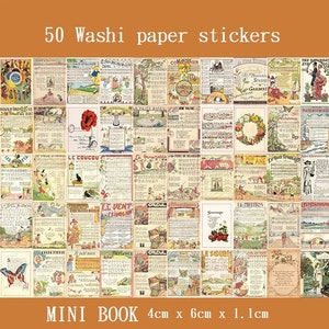 50 Mini Music Lyric Book Sticker Piano Sheet Retro Fairy Tale Music ...