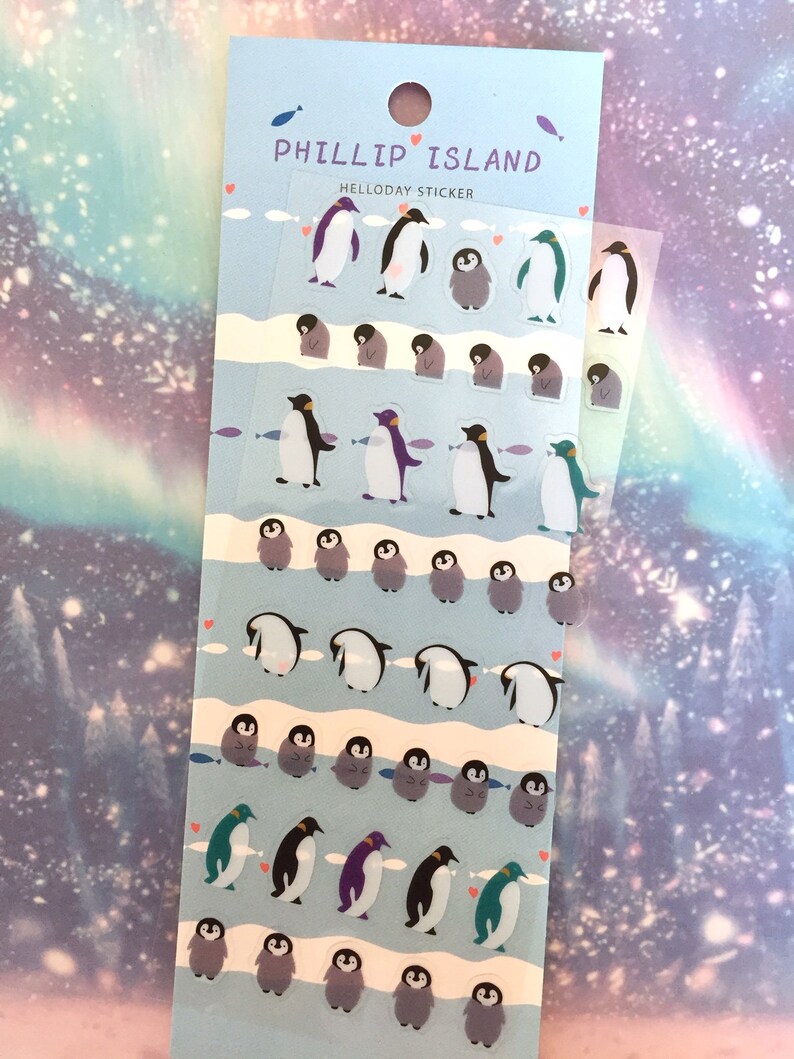 Cute Penguin Sticker Dancing Penguins Antarctica Emperor | Etsy