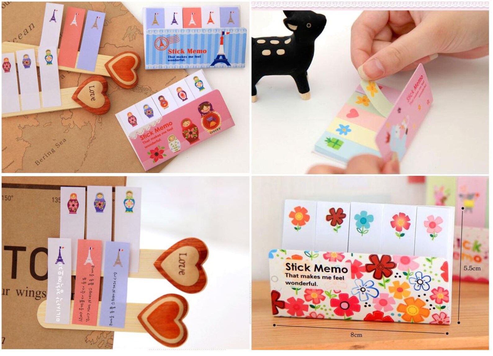 Pinky Girl Sticky Memo Ballet Paper Note Kawaii Girl Flower - Etsy