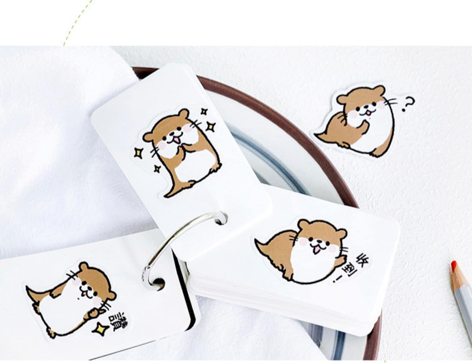 45 Cute Otter Sticker River Otter Sea Otter Pet Otter Label Cute Seal ...