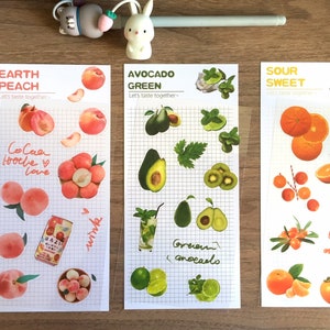 Rainbow Fruit Sticker Superfood Tropical Real Fruit Healing Fruit ...