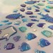 Blue Transparent Fish Epoxy Sticker Litte Fish Crowd Sea Animal Cute ...