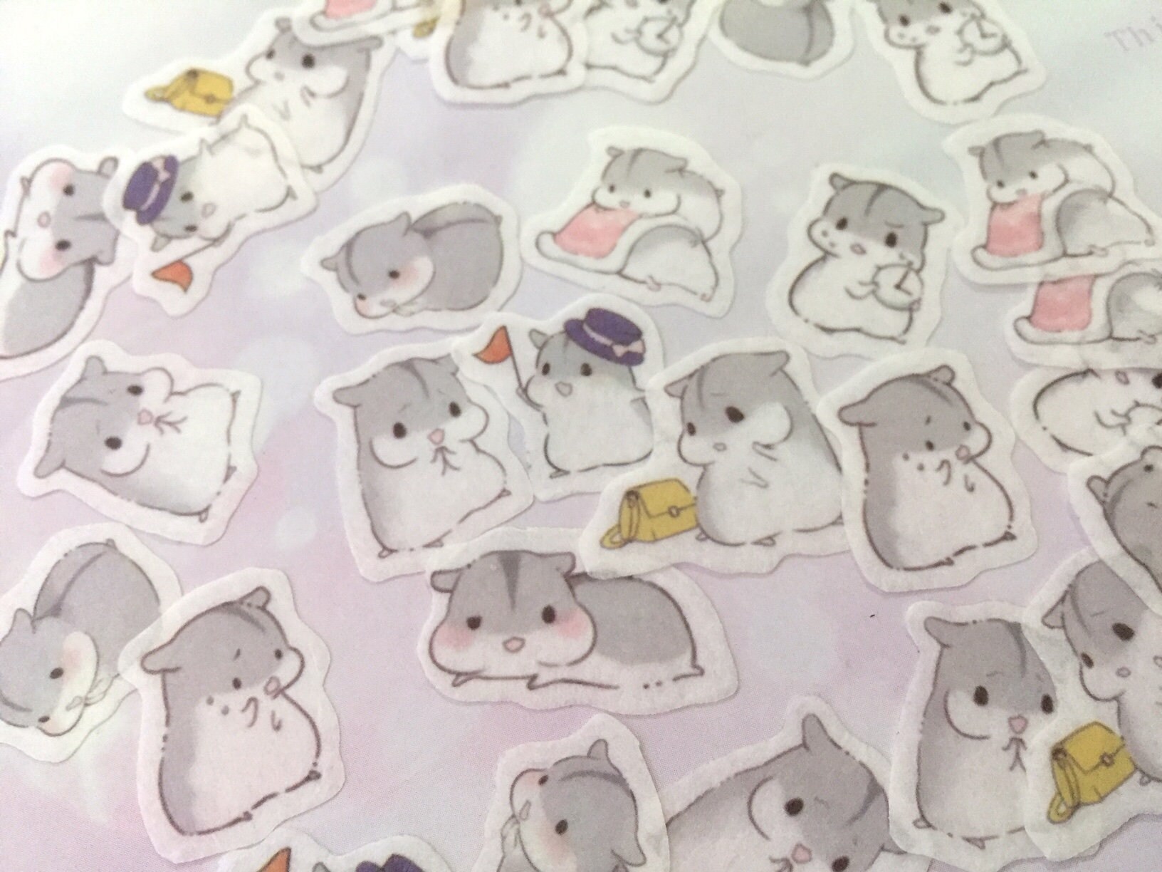 Grey Dwarf Hamster Stickers Cute Pet Hamster Baby Cartoon | Etsy