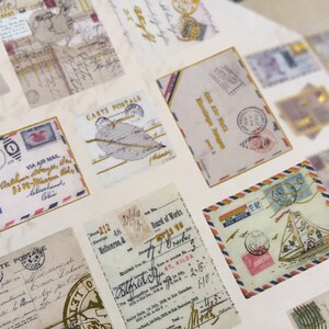 Mini Size Retro Vintage Envelope Europe Antique Letter Postcard Ancient ...