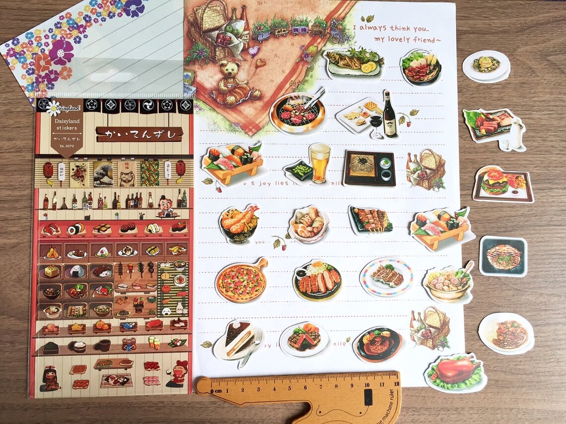 Buffet Food Sticker Picnic Food Gourmet Breakfast Dinner - Etsy