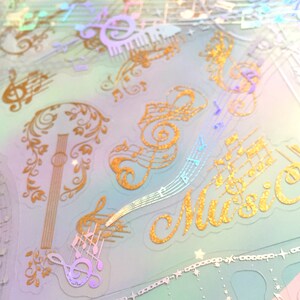 70 Music Melody Stickers Musical Tape Music Notes Icon Piano Violin ...