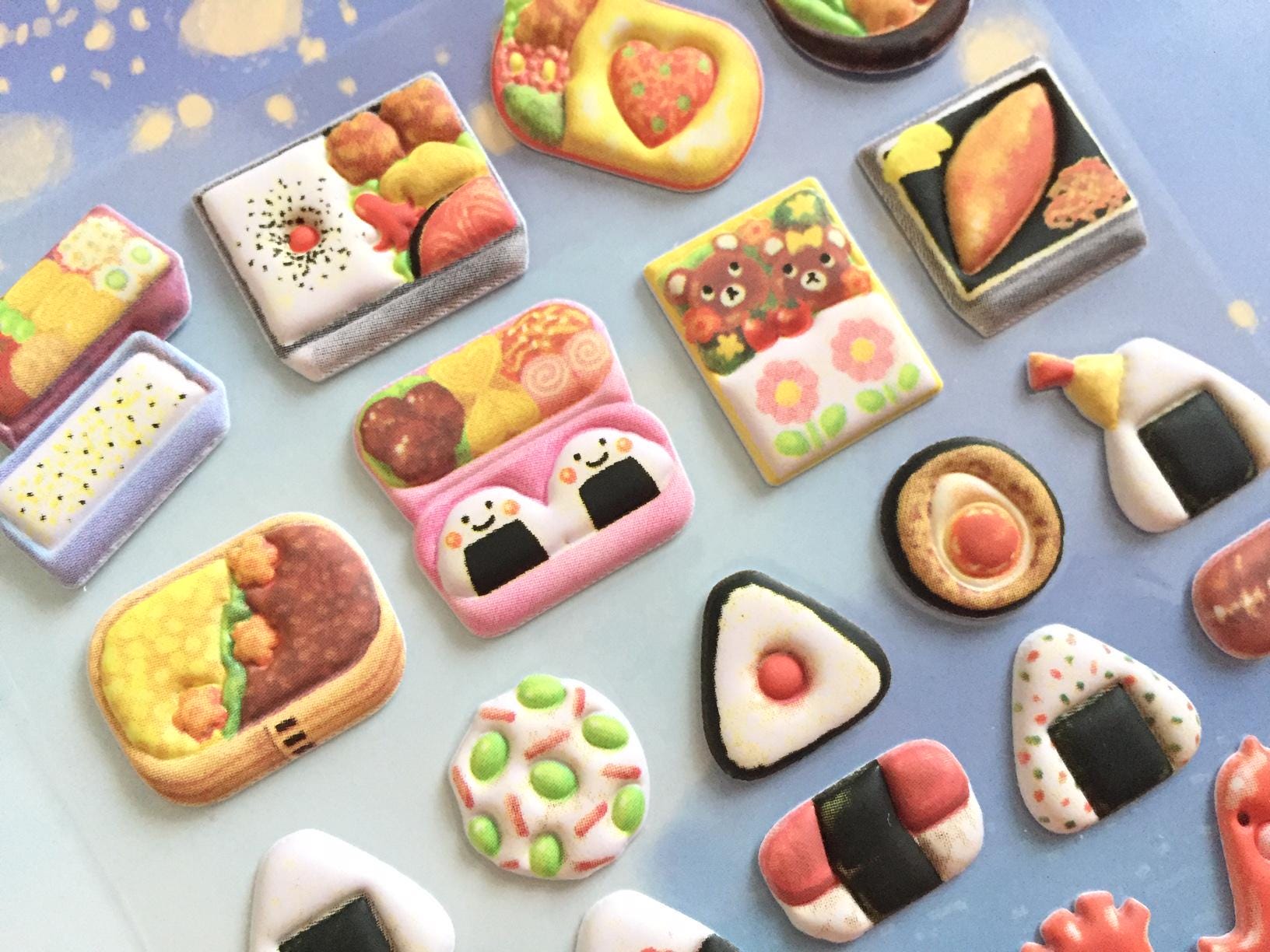 Japanese Octopus Sushi Roll Puffy Sticker Tako Lunch Box Art Food Art ...