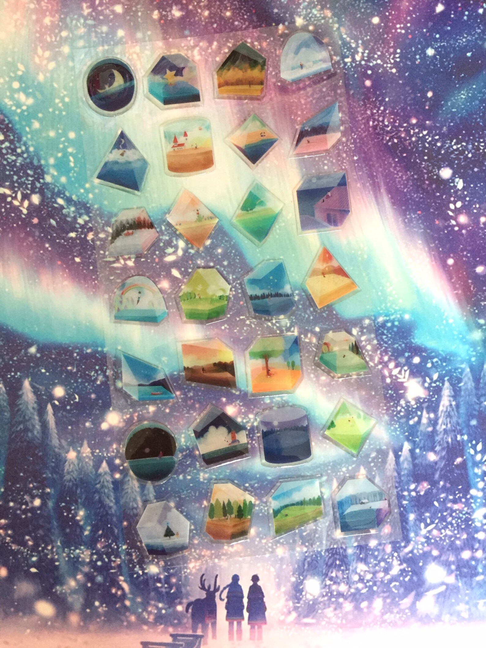 Mini World Tiny World Sticker Wish Bottle Glass Cube Little | Etsy