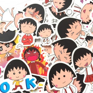 Chibi Maruko Chan Sticker Cute Girl Maruko Funny Family Sakura Family ...