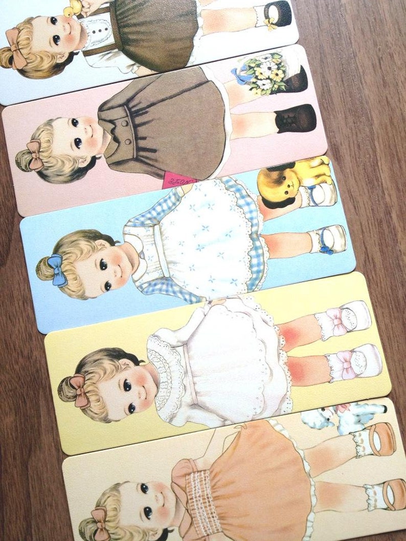 Fashion Dolly Paper Card Retro Little Dresses Doll Dollmate - Etsy