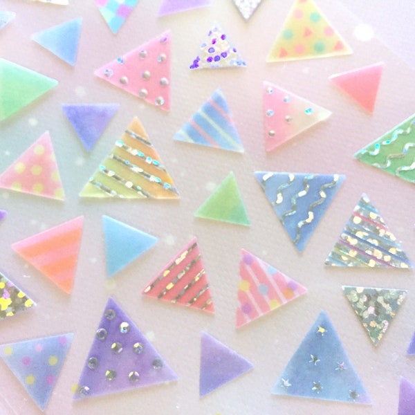 Triangle Glitter - Etsy