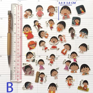Chibi Maruko Chan Sticker Cute Girl Maruko Funny Family Sakura Family ...