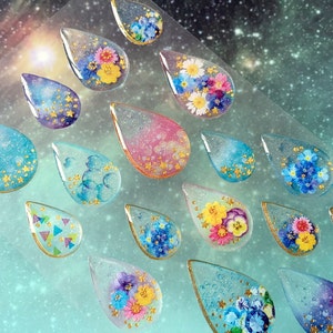 Tear Drops Sticker Colorful Raindrops Waterdrops Epoxy Sticker Rain ...