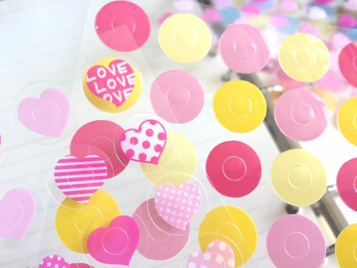 Ring Hole Sticker File Punched Holes Reinforcement Label Polka - Etsy