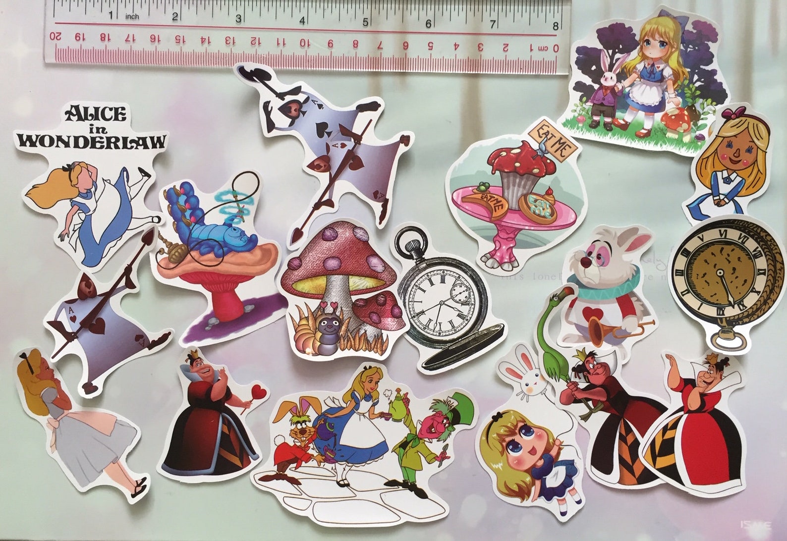 Alice in Wonderland Collection Stickers Alice Themed Sticker Gift the ...