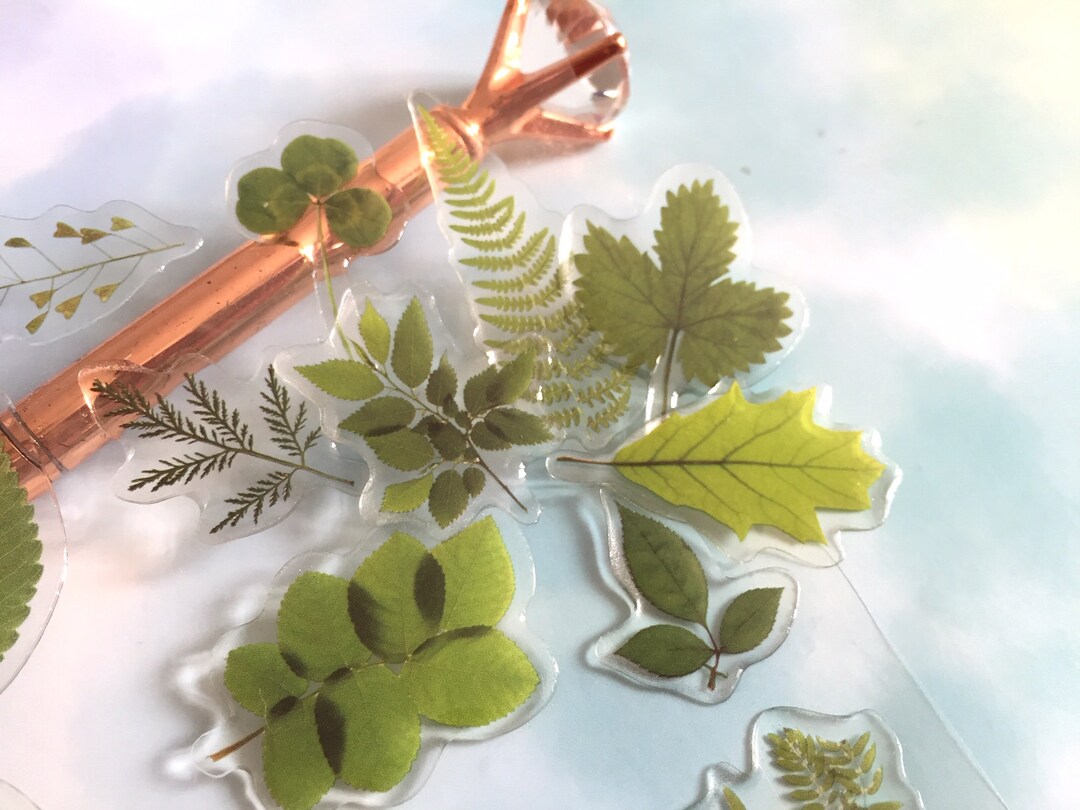 Green Leave Epoxy Sticker Mini Leaf Spring Forest Decor DIY Beautiful ...