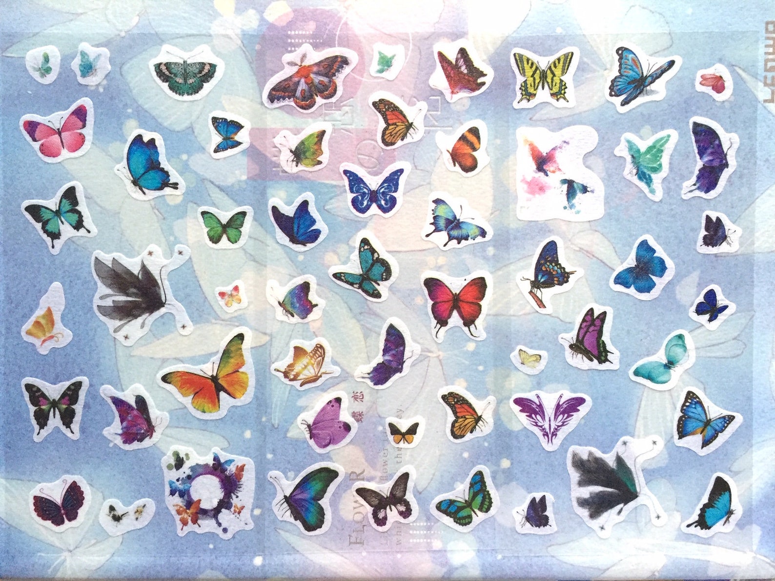 6 Sheets Butterfly Stickers Butterfly Theme Big Butterfly | Etsy
