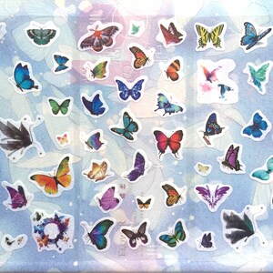 6 Sheets Butterfly Stickers Butterfly Theme Big Butterfly Small ...