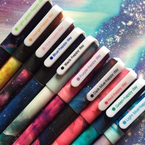 6 or 10 Galaxy Cosmic Gel Pens Starry Sky Universe Color Ink Pen Set ...