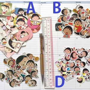 Chibi Maruko Chan Sticker Cute Girl Maruko Funny Family Sakura Family ...