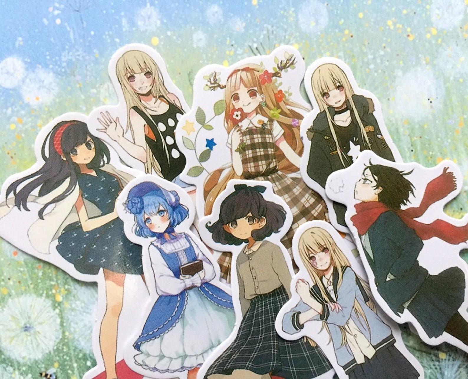 Japanese Comic Girl Sticker Cute Girl Teen Girl Sweet Girl Pretty Girl ...