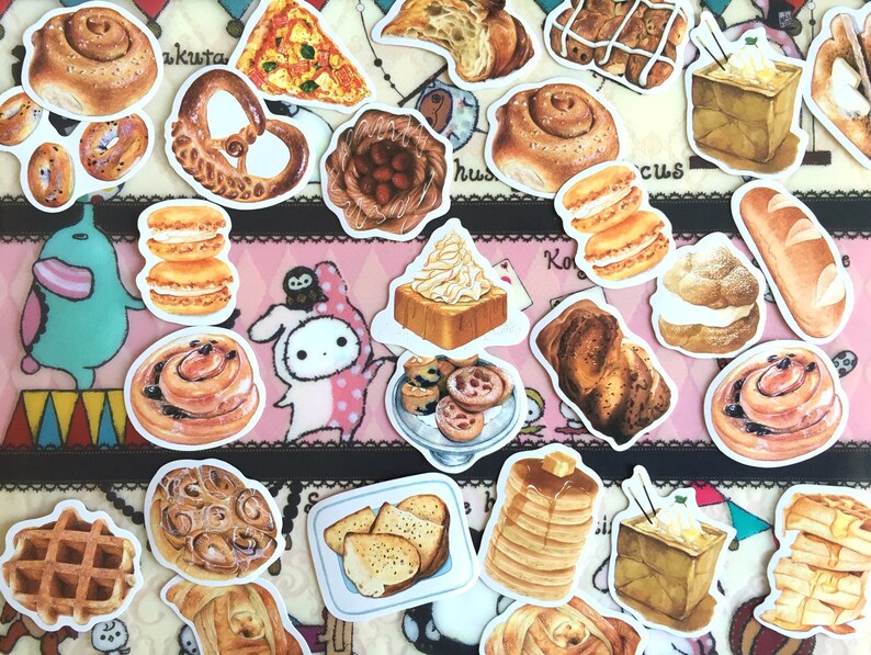 Mini Cute Bread Sticker Bakery Classic Bread Breakfast Bread | Etsy