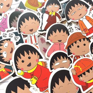 Chibi Maruko Chan Sticker Cute Girl Maruko Funny Family Sakura Family ...