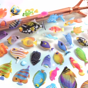 Cute Fish Sea World Sticker Underwater Rare Fish Sea Fish Tropical ...