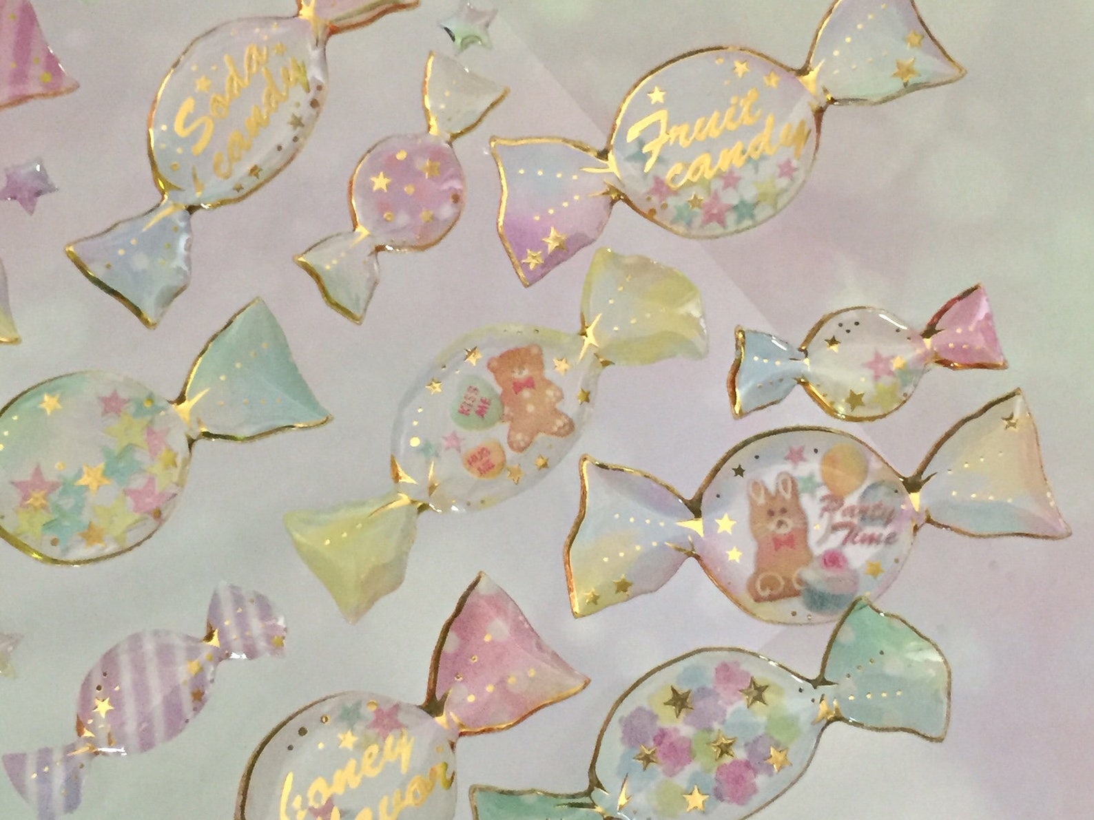 Fancy Candy Sticker Princess Fruit Candy Pressed Flowers Candy | Etsy