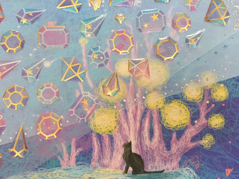 Pink Diamond Sticker Diamond Shape Diamond Pattern Epoxy | Etsy