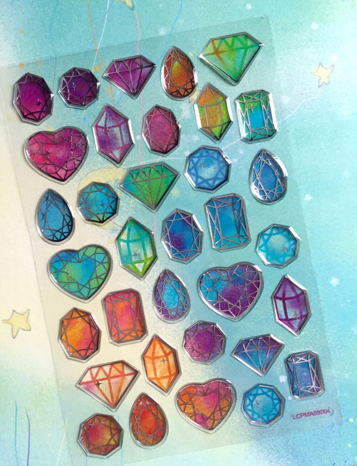 Big Diamond Sticker Diamond Shape Diamond Pattern Epoxy | Etsy