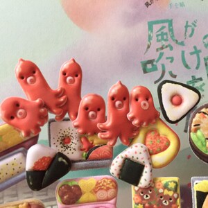 Japanese Octopus Sushi Roll Puffy Sticker Tako Lunch Box Art Food Art ...