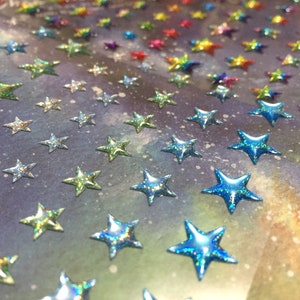 117 Little Star Sticker Glitter Stars Fancy Small Star Pink Tone Blue ...