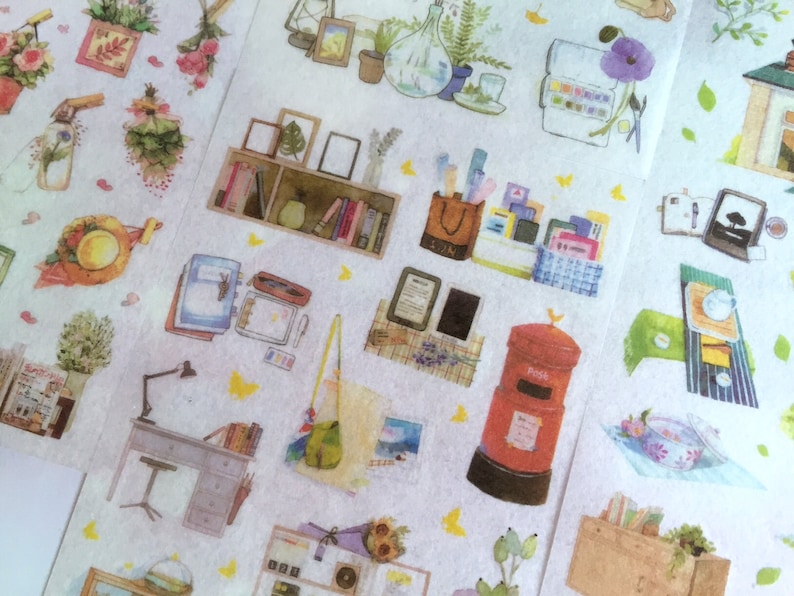 6 Sheet Dream House Sticker Country Style Furniture Study Room - Etsy