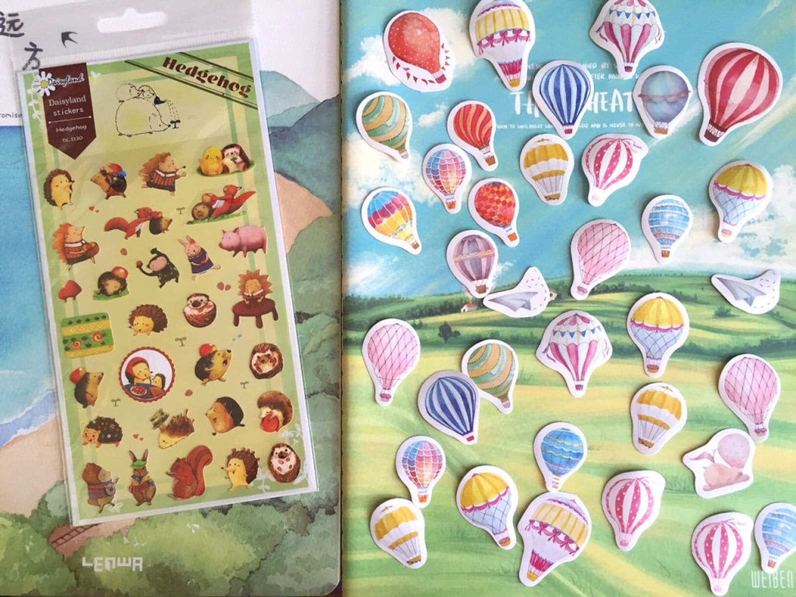 Hot Air Balloon Sticker Colorful Balloon Adventure Travel | Etsy